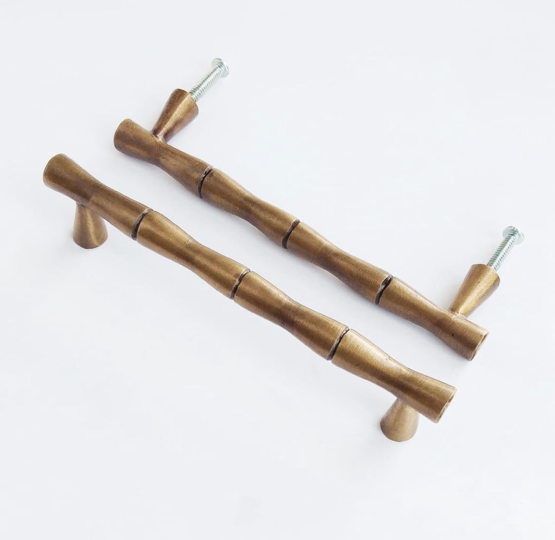 Brass Bamboo Pull [large] | by Pineapple Traders